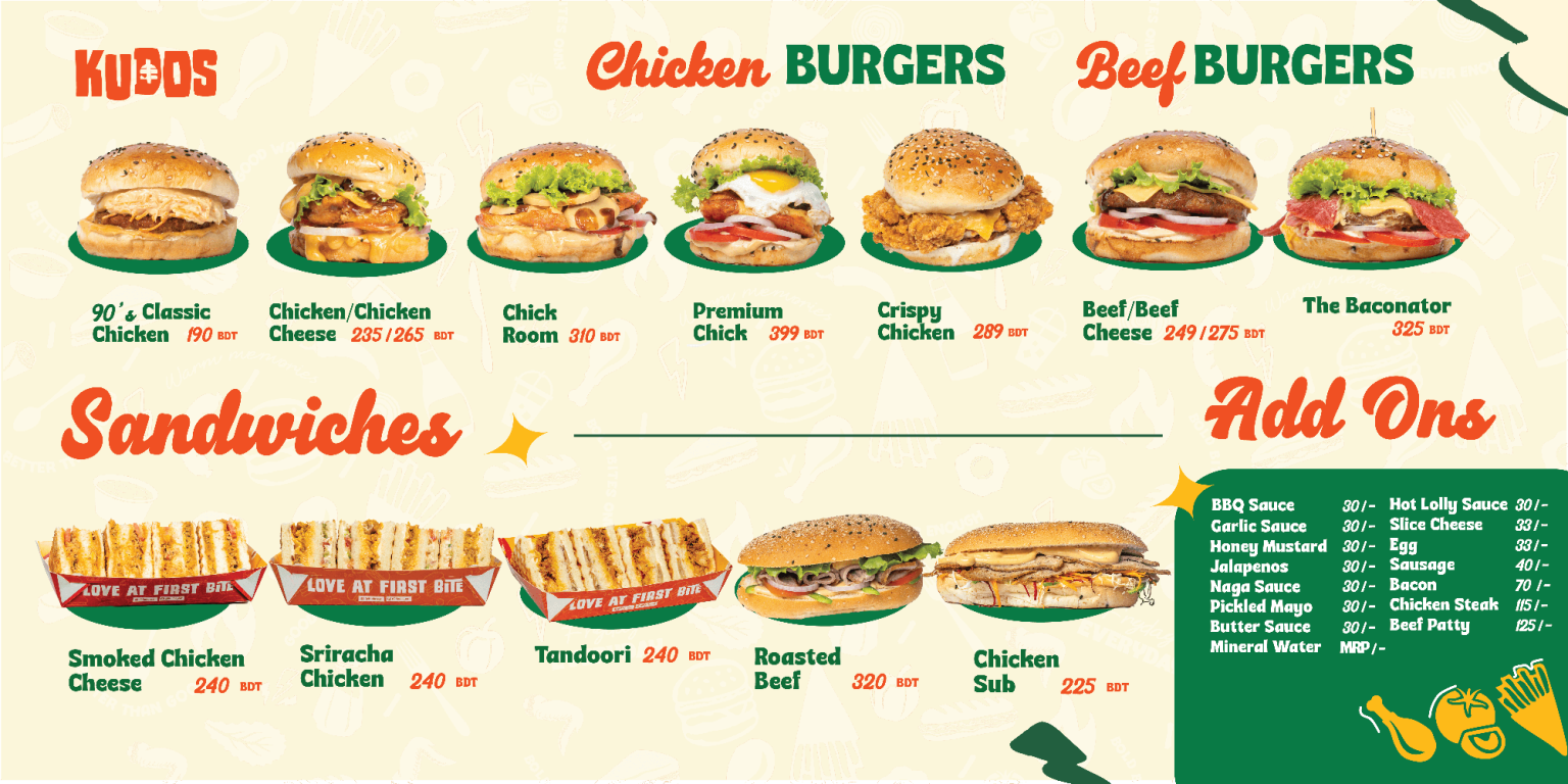 Menu - KUDOS